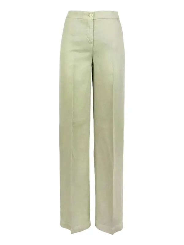 VIA MASINI 80 Tailored Trousers - Green