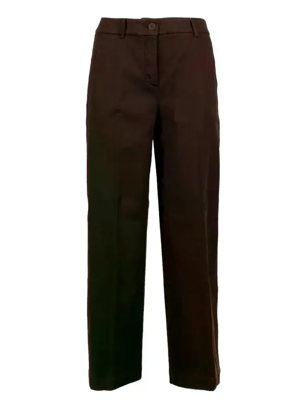 VIA MASINI 80 Straight-leg Trousers - Brown