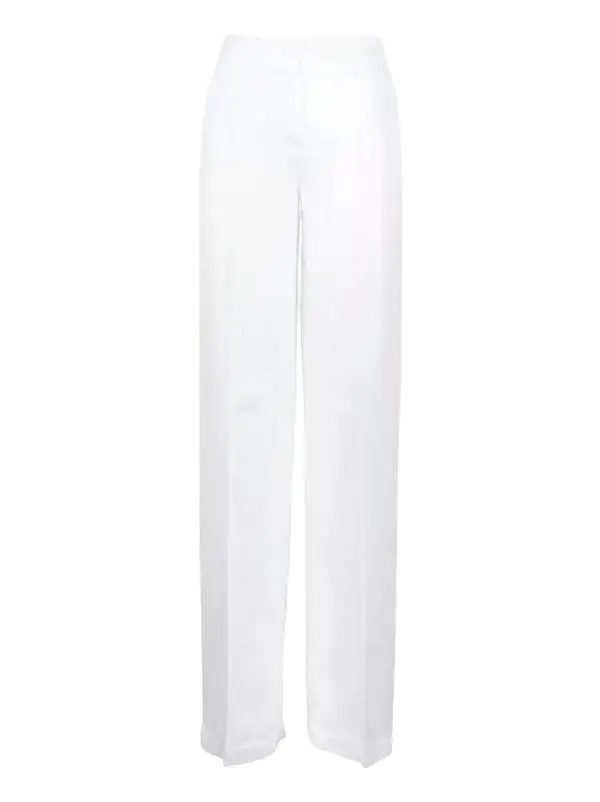 VIA MASINI 80 Tailored Trousers - White