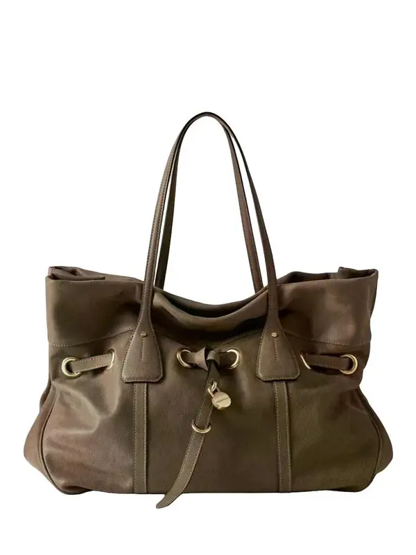 Borbonese Large Prive Tote Bag - Brown