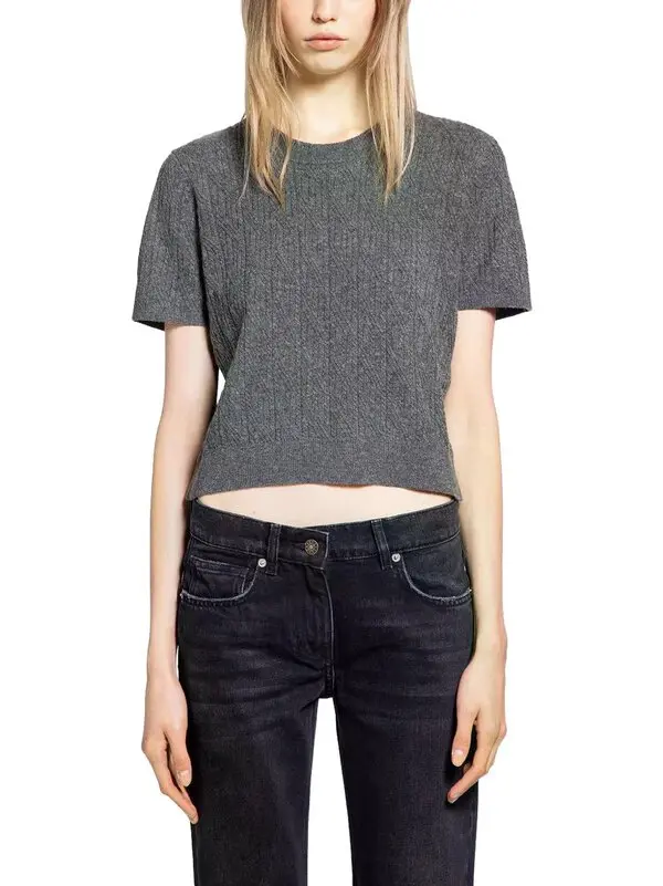 THE GARMENT Como Cable-knit Top - Grey