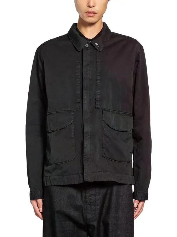 MASSIMO OSTI STUDIO Flap-pocket Overshirt - Black