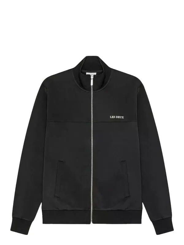 LES DEUX Zip-up Track Jacket - Black