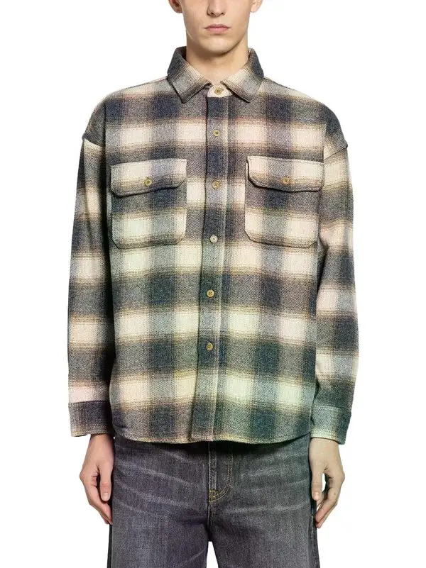 MYTHINKS Checked Shirt - Neutrals