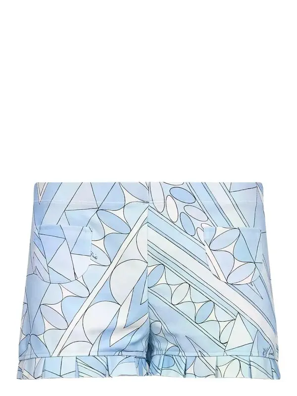 Emilio Pucci Manuba-print Shorts - Blue