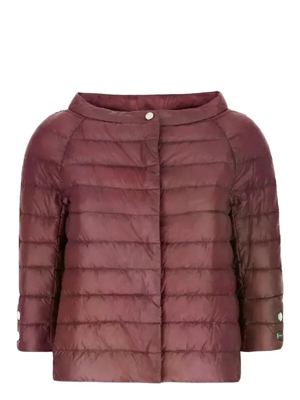 Herno Padded Jacket Cape - Red