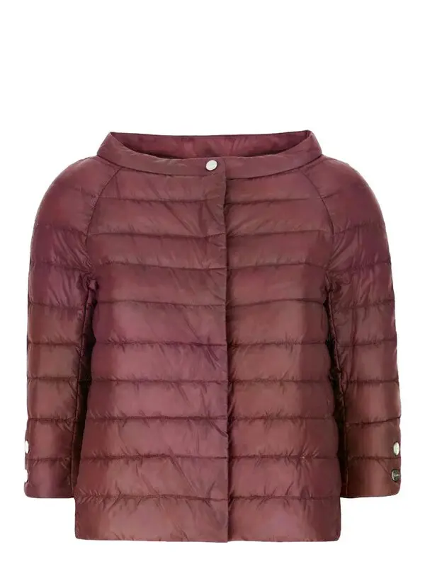 Herno Padded Jacket Cape - Red
