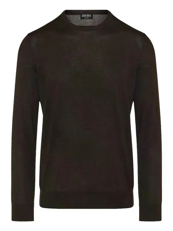 Zegna Long-sleeve Sweater - Brown