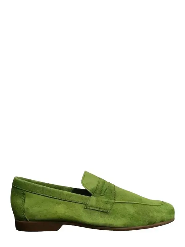 ANTICA CUOIERIA Penny-slot Loafers - Green