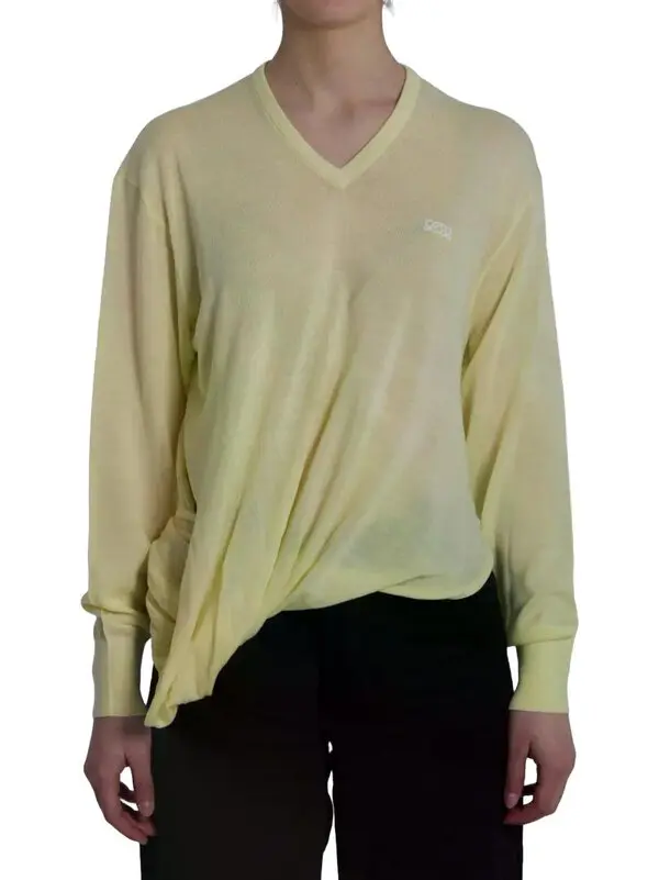 Loewe Logo-embroidered Sweater - Yellow