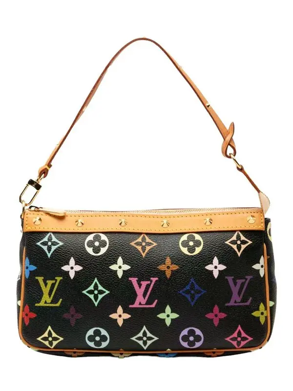 LOUIS VUITTON 2003 Monogram Multicolore Pochette Accessoires - Black