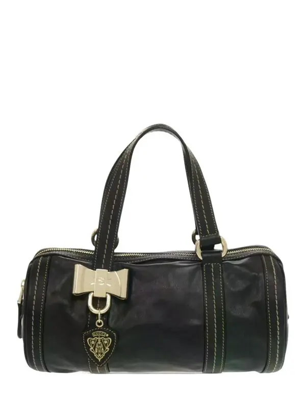 Gucci Leather Duchessa Boston Bag - Black