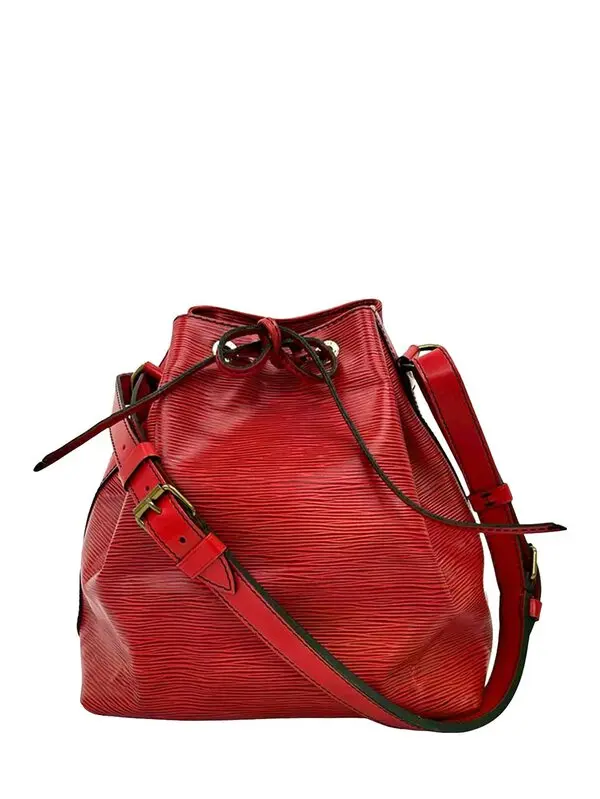 LOUIS VUITTON 1992 Epi Petit Noe Bucket Bag - Red