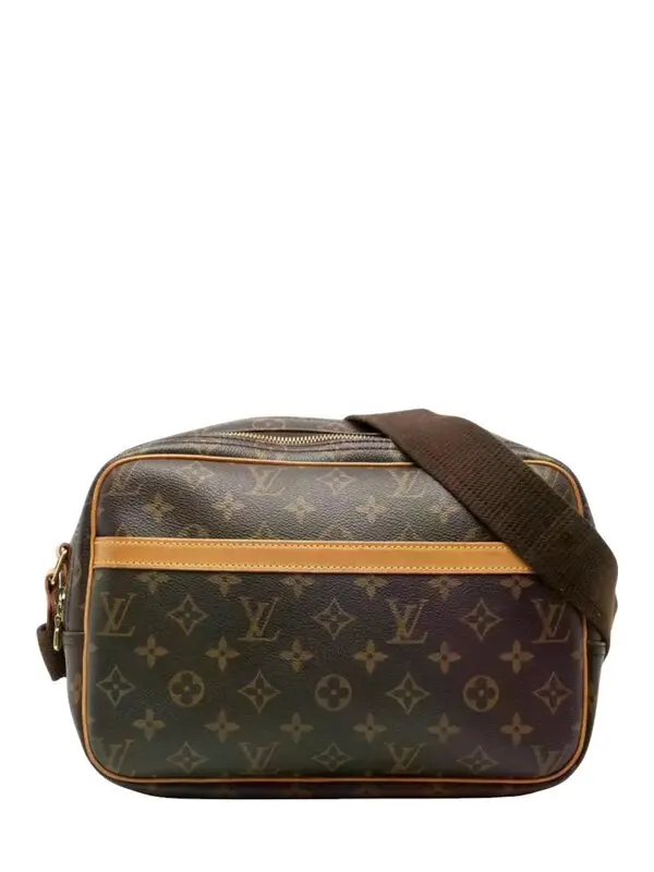 LOUIS VUITTON 1999 Monogram Reporter Pm Crossbody Bag - Brown