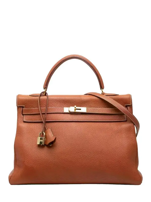 Hermès 1999 Clemence Kelly Retourne 35 Satchel - Brown