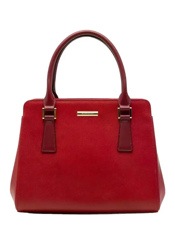 Burberry Leather Handbag - Red