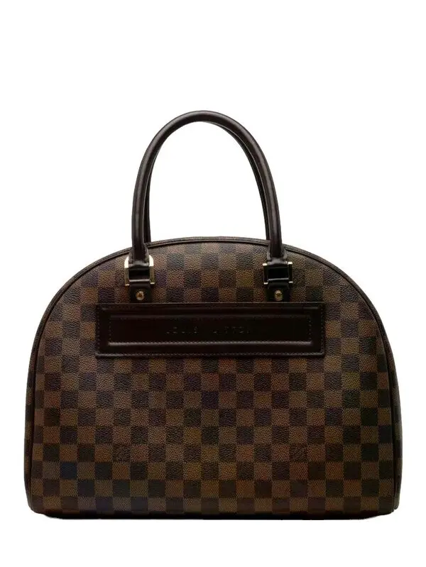 LOUIS VUITTON 2001 Damier Ebene Nolita Handbag - Brown