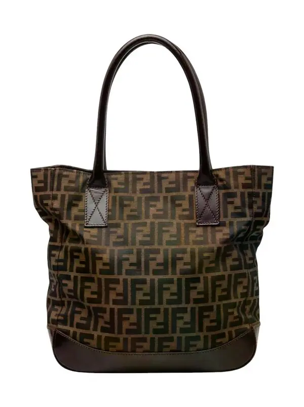 Fendi Zucca Canvas Tote Bag - Brown