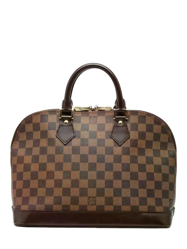 LOUIS VUITTON 2004 Damier Ebene Alma Pm Handbag - Brown