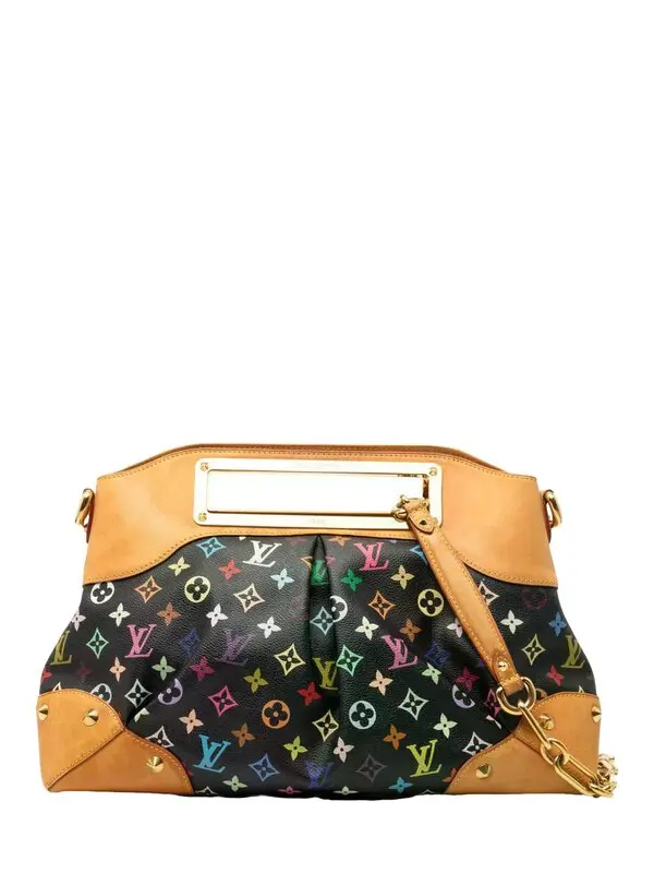 LOUIS VUITTON 2010 Monogram Multicolore Judy Gm Satchel - Black