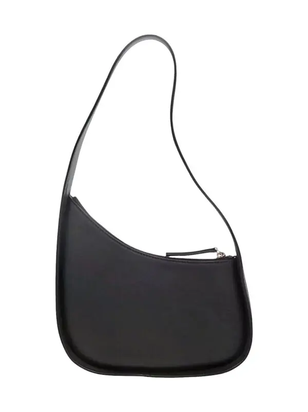 THE ROW 2010-2020 Leather Half Moon Shoulder Bag - Black