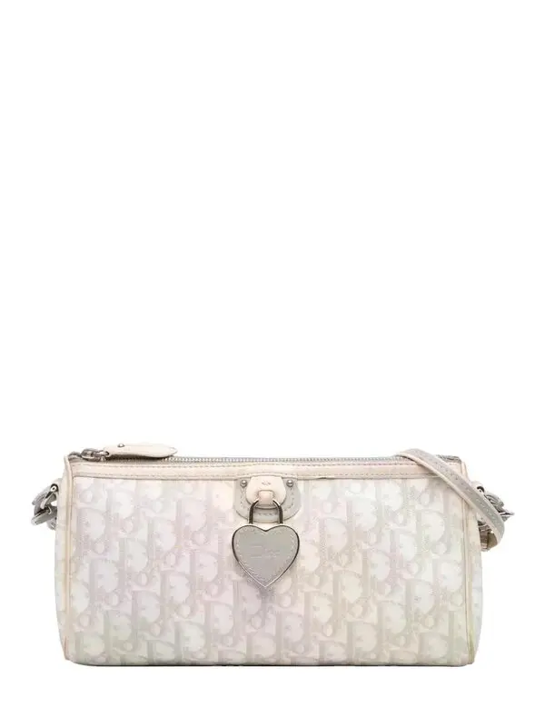 Dior 2007 Diorissimo Trotter Romantique Crossbody Bag - White