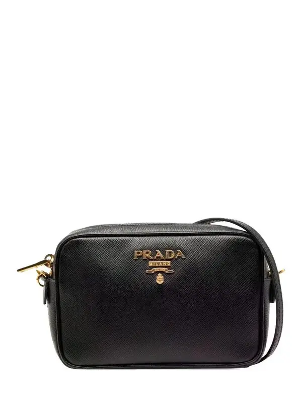 Prada Saffiano Lux Camera Bag - Black