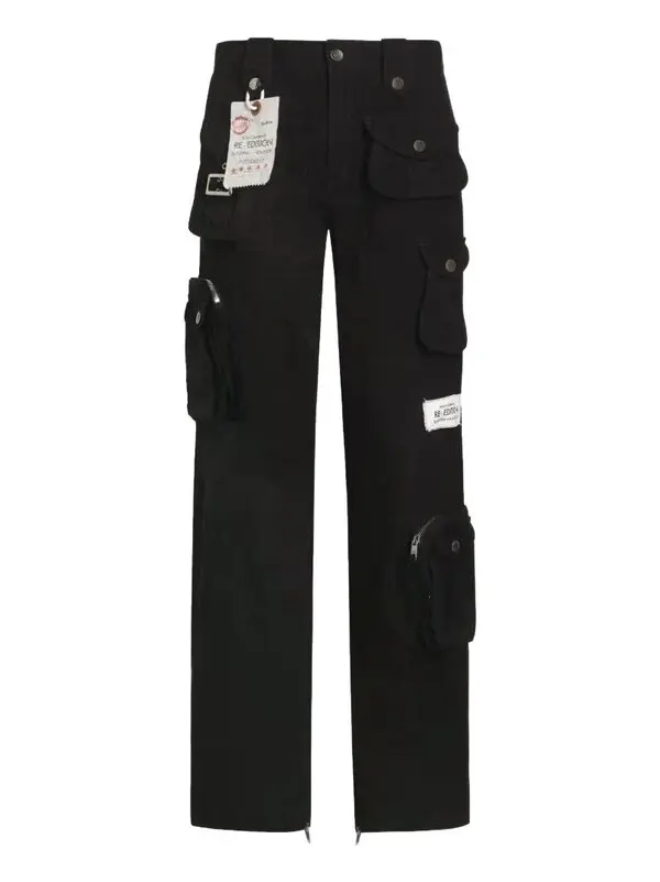 Dolce & Gabbana Waxed Faille Trousers - Black