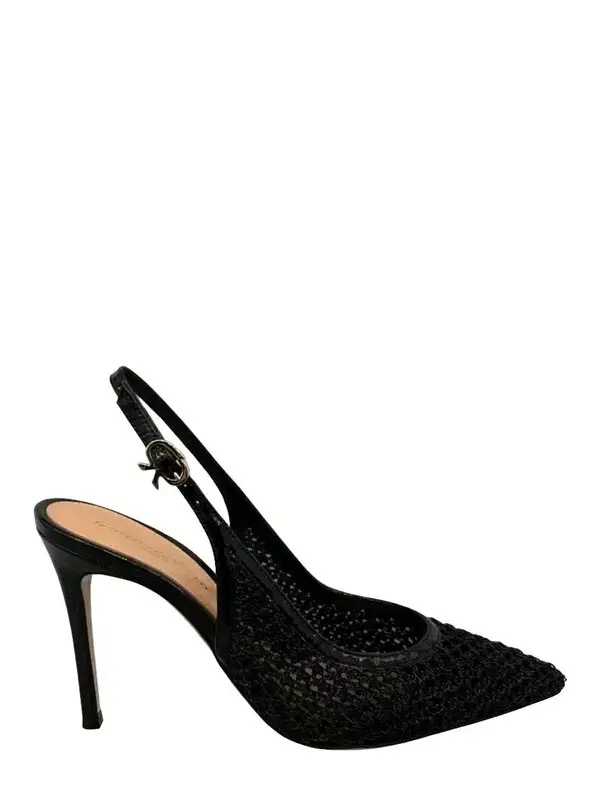GIANVITO ROSSI Stiletto Slingback Heeled Pumps - Black
