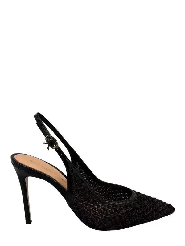 GIANVITO ROSSI Stiletto Slingback Heeled Pumps - Black
