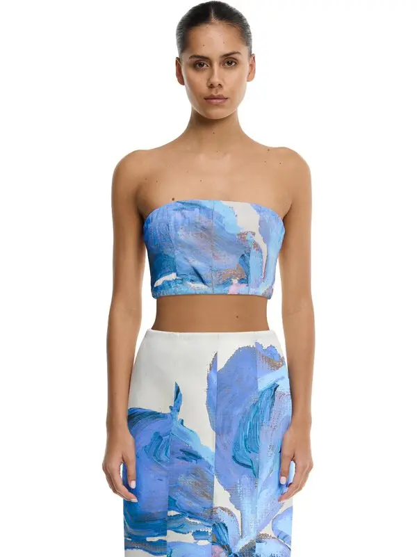 Significant Other Rumi Strapless Top - Spliced Bloom