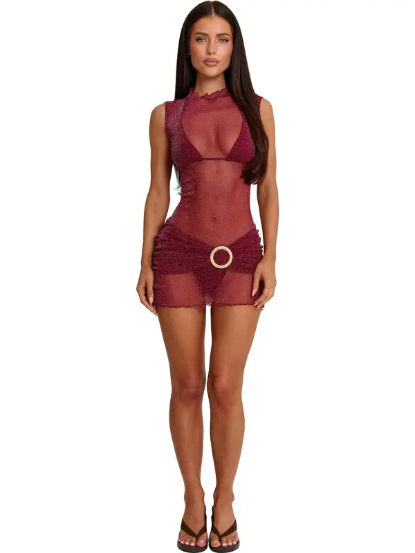 OUTCAST Ziane Mini Dress - Red
