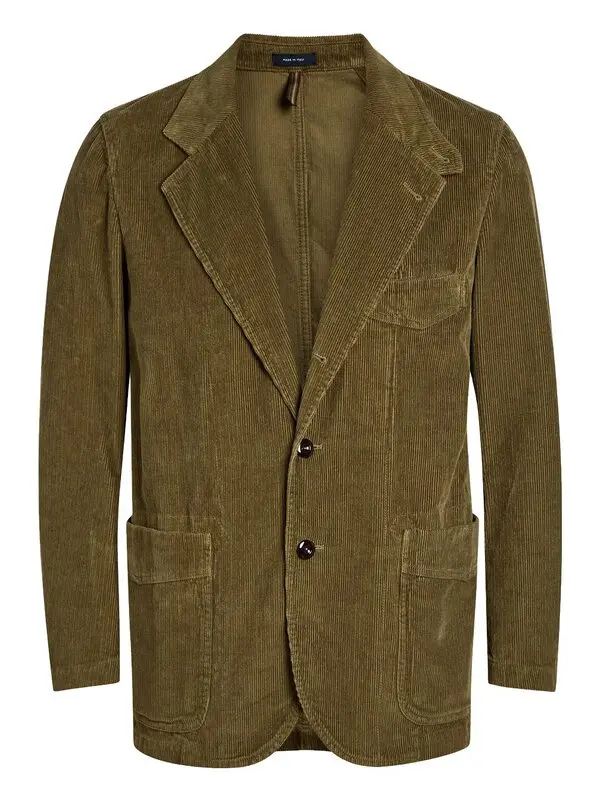 DRAKE'S Corduroy Blazer - Khaki