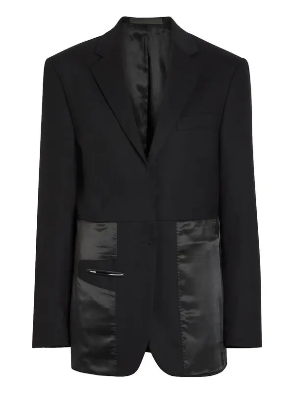 BETTTER Paneled Wool Blazer - Black