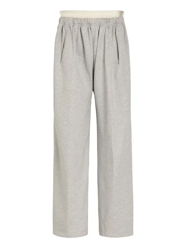 BETTTER Contrasting Cotton And Wool-blend Trousers - Grey