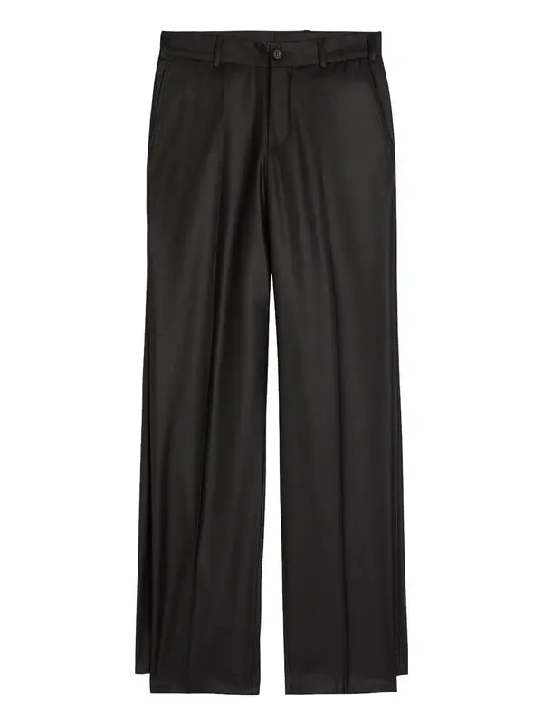 BETTTER Layered Wool-blend Trousers - Black