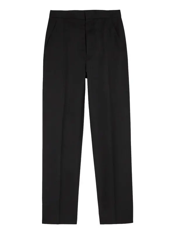 MAISON MARGIELA Tapered-leg Wool Trousers - Black
