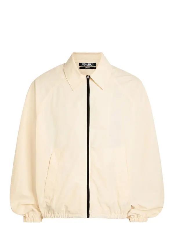 Jacquemus Logo-embroidered Shell Jacket - White