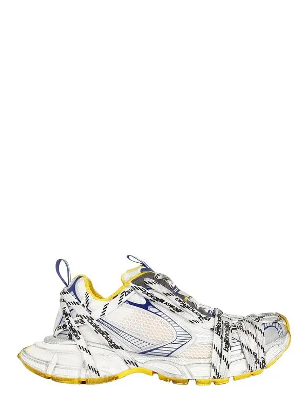 Balenciaga 3xl Extreme Laces Sneakers - White, Navy, Orang, & Grey