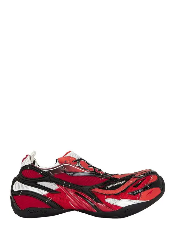 Balenciaga Soleless Sneaker - Red  Black  Silver  & White