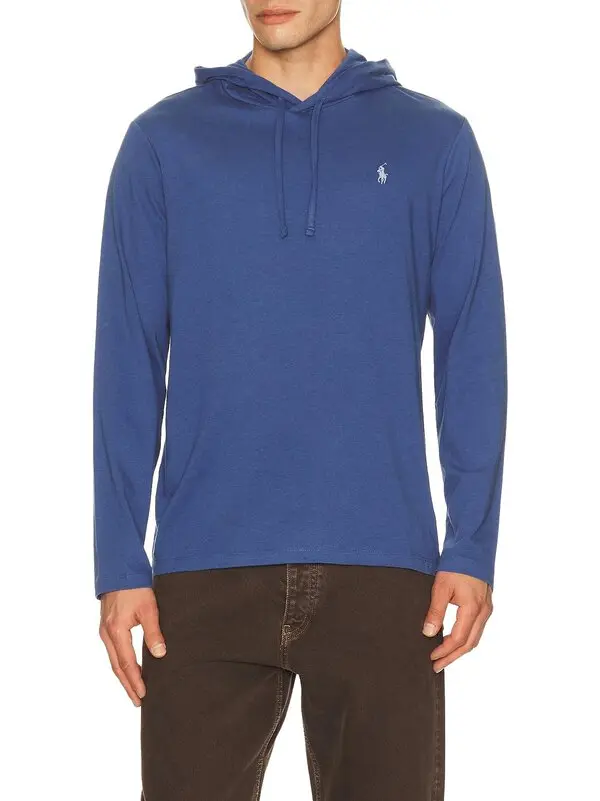 Polo Ralph Lauren Long Sleeve Jersey Knit Hooded T-shirt - Old Royal