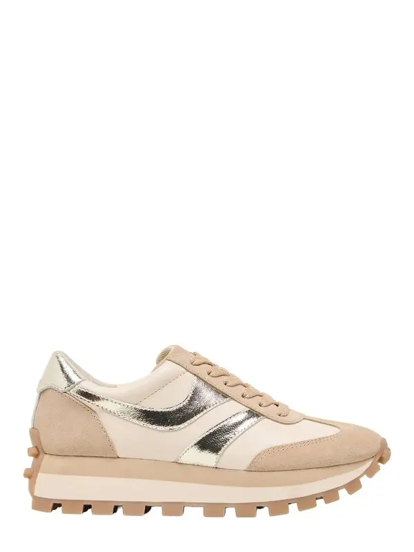 DOLCEVITA Tresa Sneakers - White Gold Suede