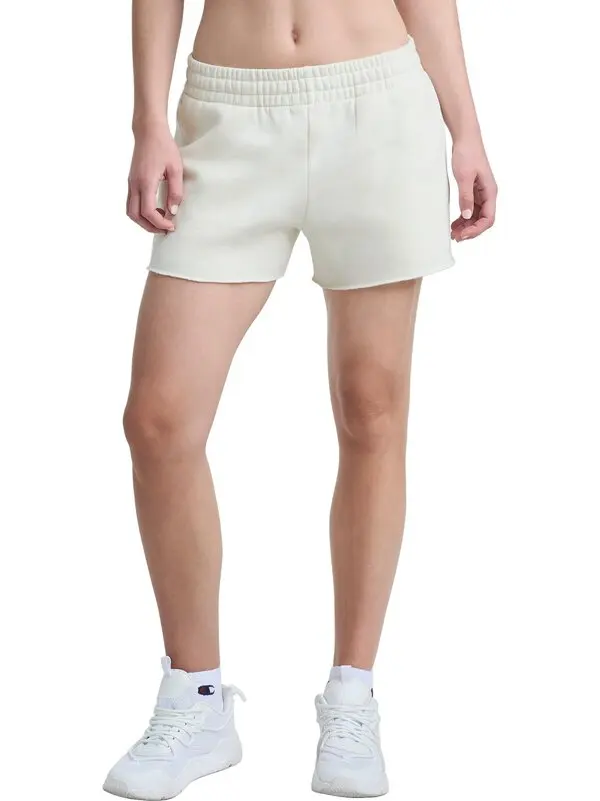 Champion Powerblend Fleece Shorts - Unbleached Cotton