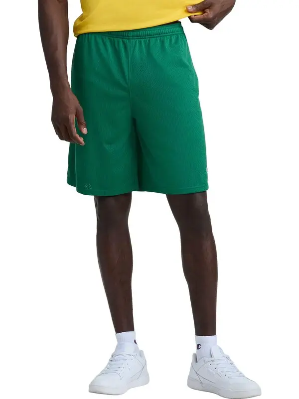 Champion Classic Mesh Shorts With Logo - Verdant Green
