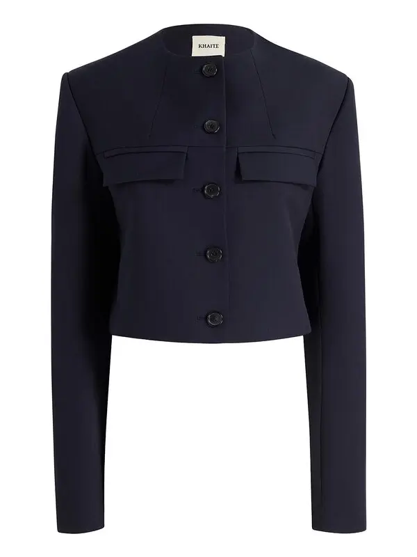 Khaite Roto Jacket - Dark Navy