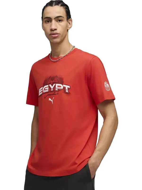 PUMA Egypt Ftblculture Soccer T-shirt - Red