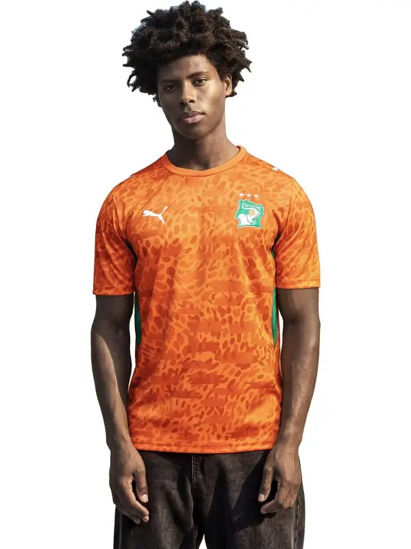PUMA Cã´te D'ivoire Home Soccer Jersey - Orange