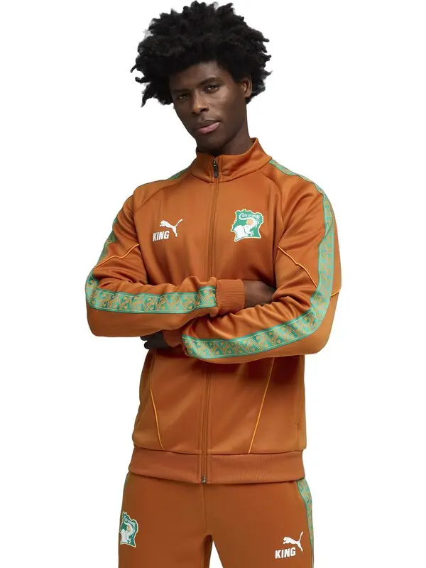 PUMA Côte D'ivoire King Anthem Soccer Jacket - Brown