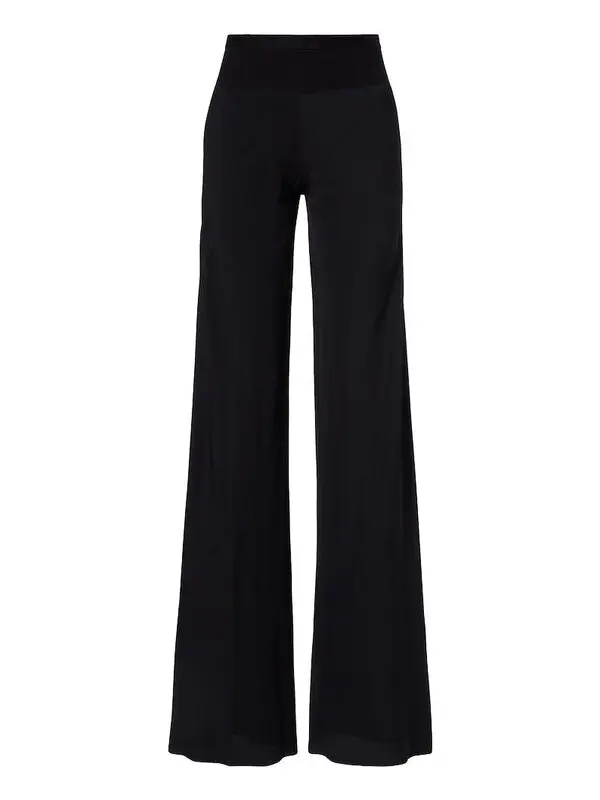 Rick Owens Bias Wide-leg Pants /grizzly - Black