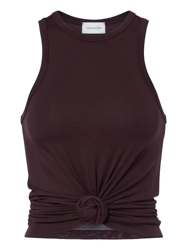 Magda Butrym Cotton-blend Tank Top - Brown
